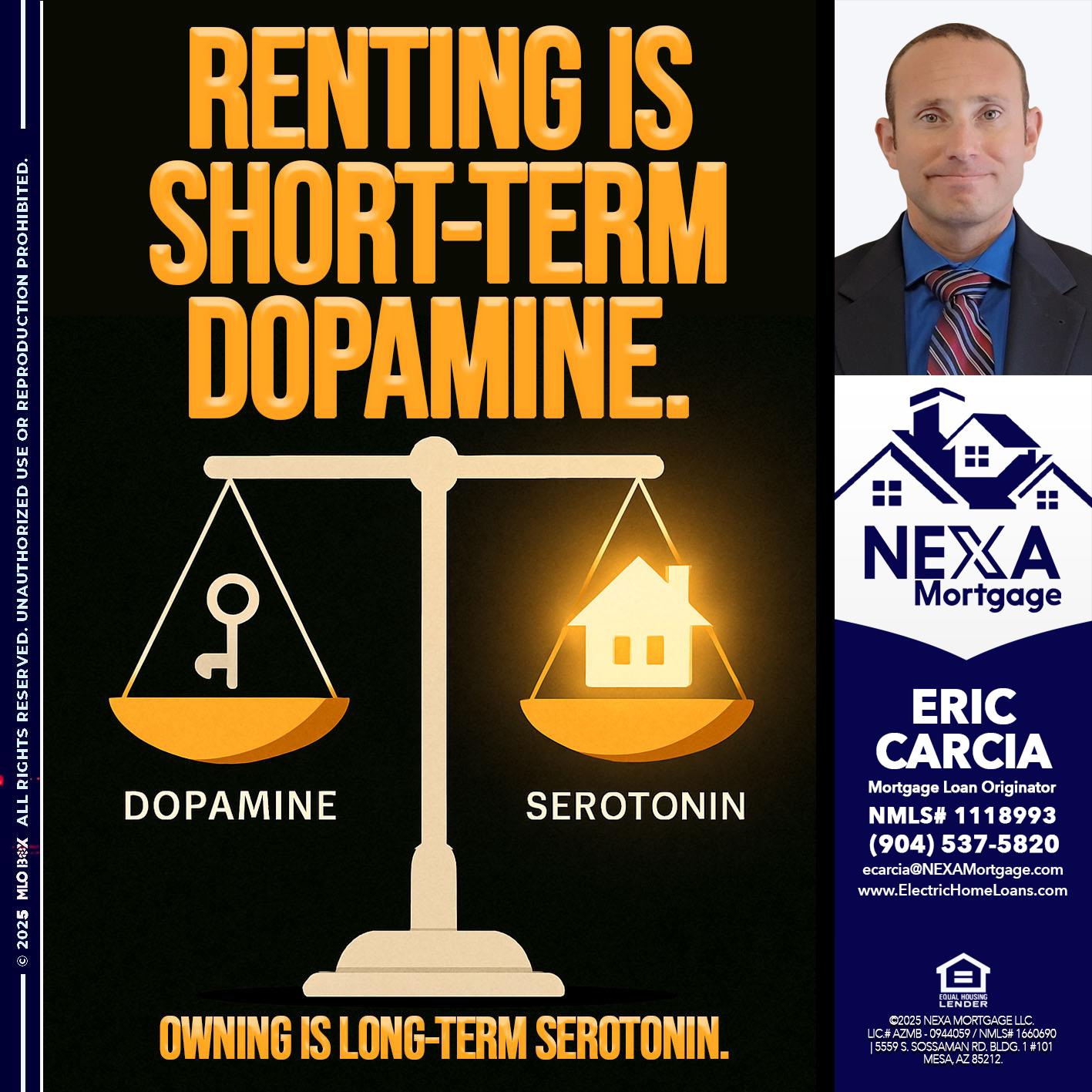 RENTING IS SHORT TERM - Eric Carcia -Mortgage Loan Originator